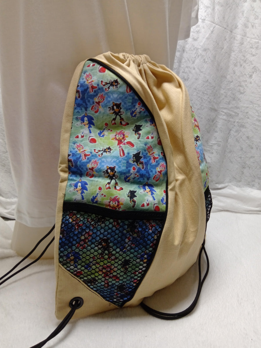 Sonic the Hedgehog Drawstring panel Backpack – PrimaDiana