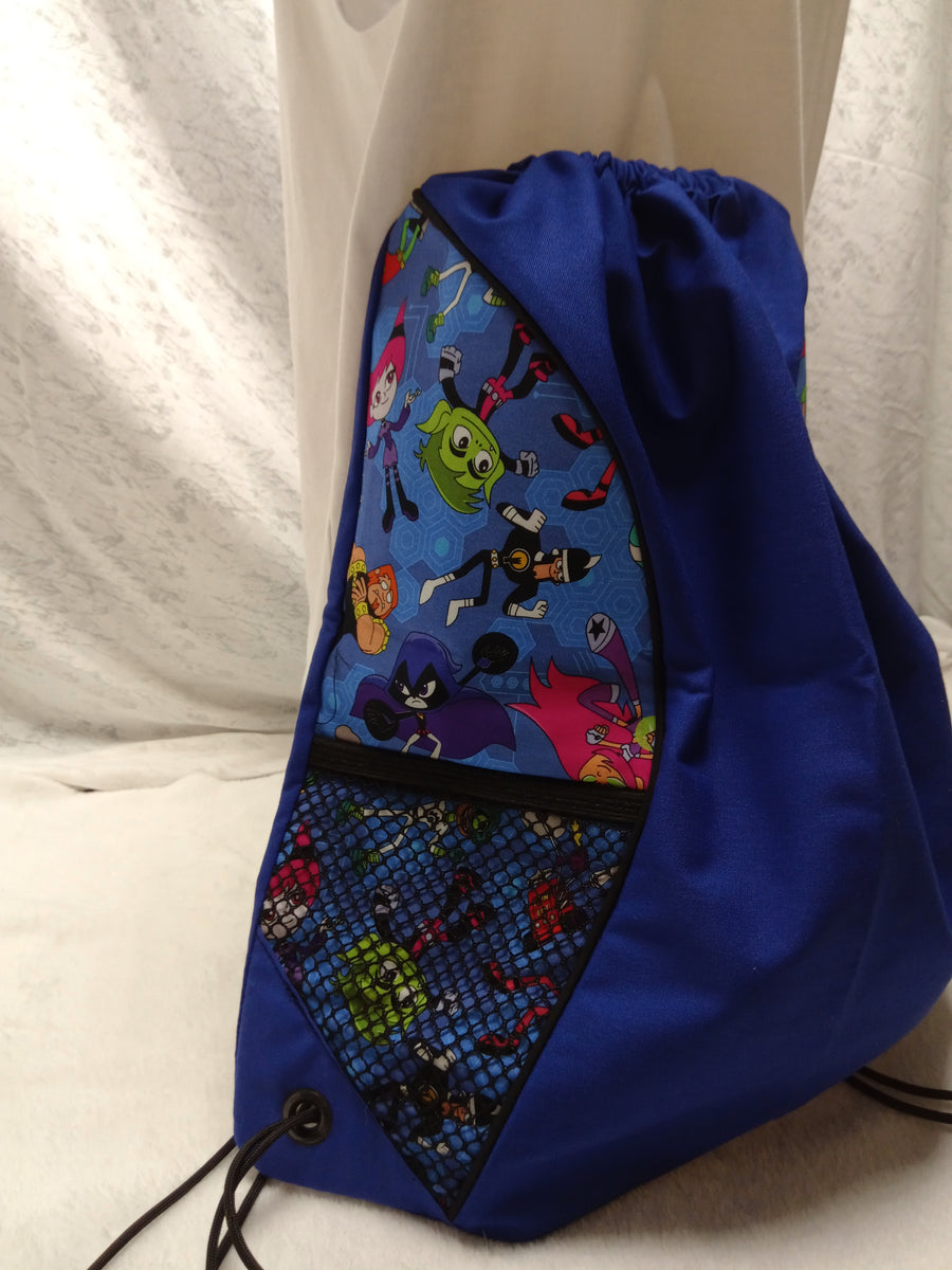 Teen Titans Go Drawstring panel Backpack – PrimaDiana