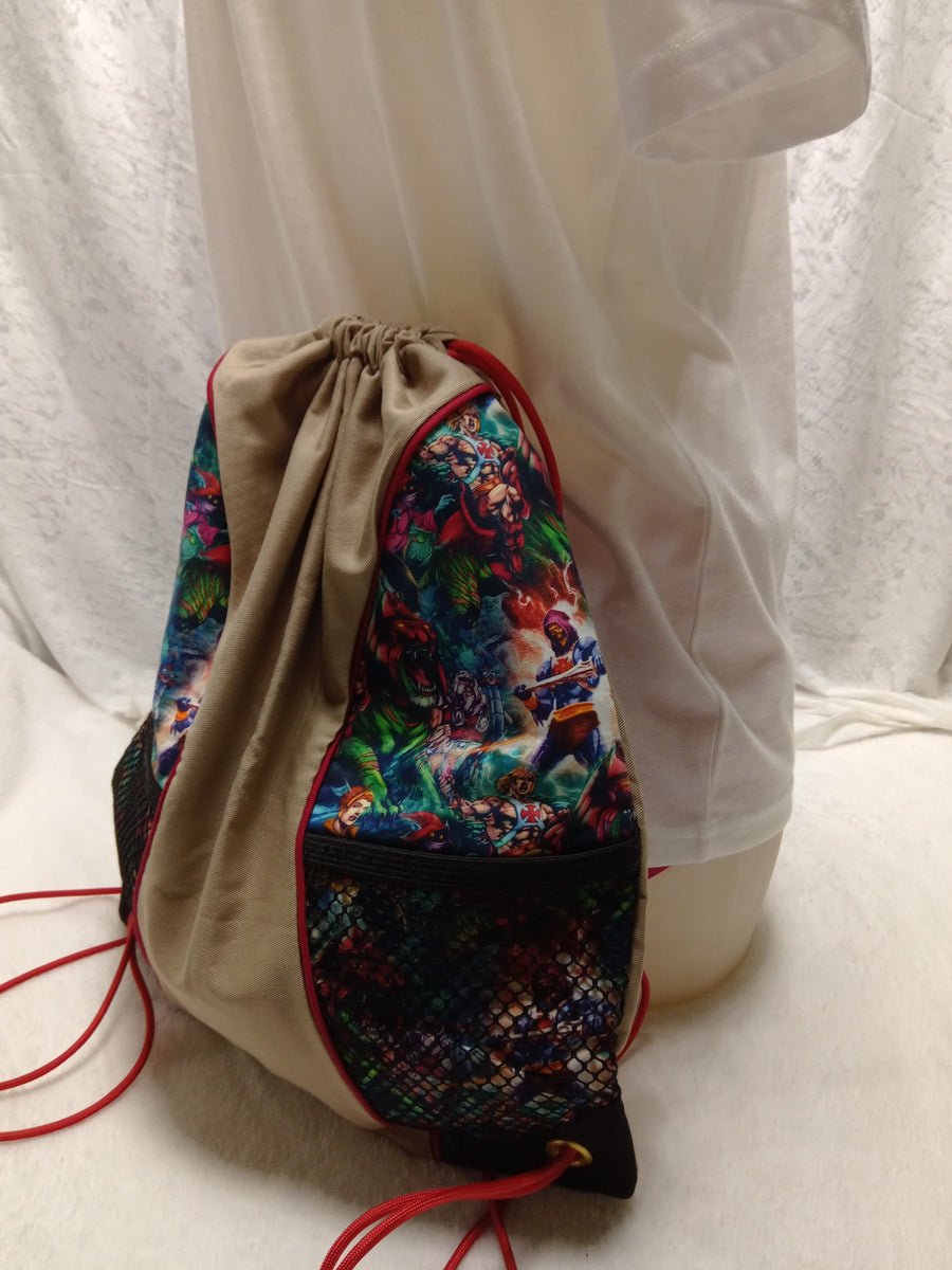 He-man Drawstring panel Backpack – PrimaDiana
