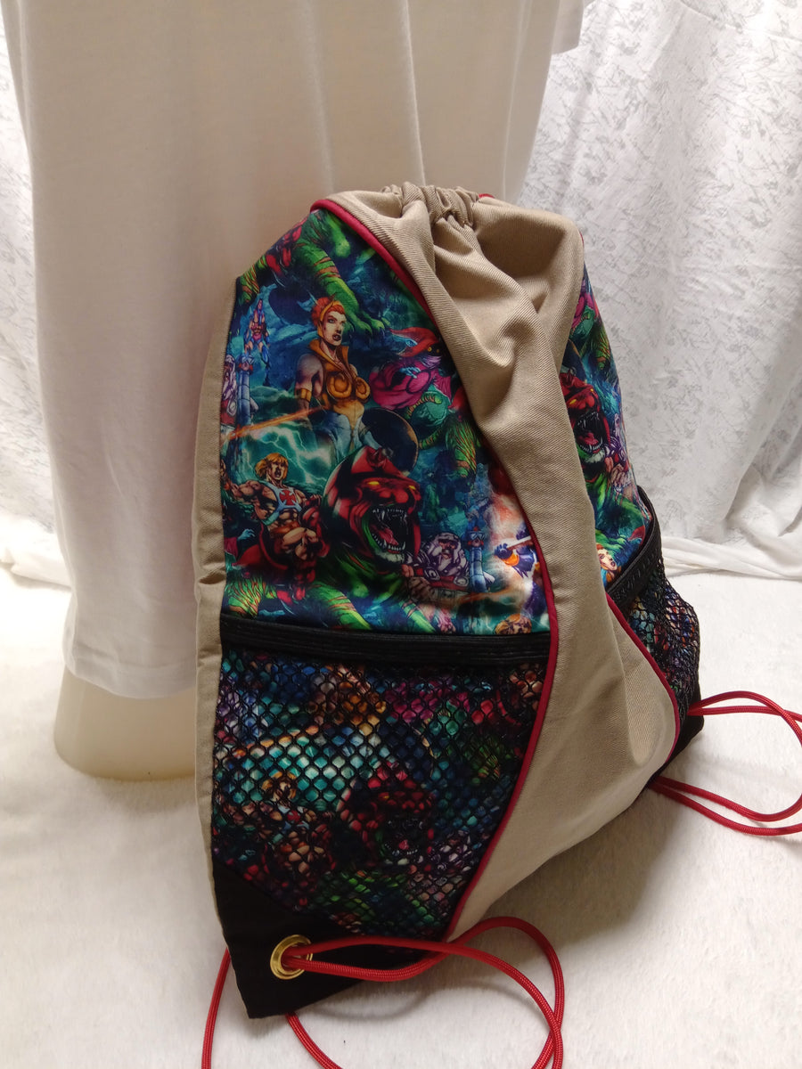 He-man Drawstring panel Backpack – PrimaDiana