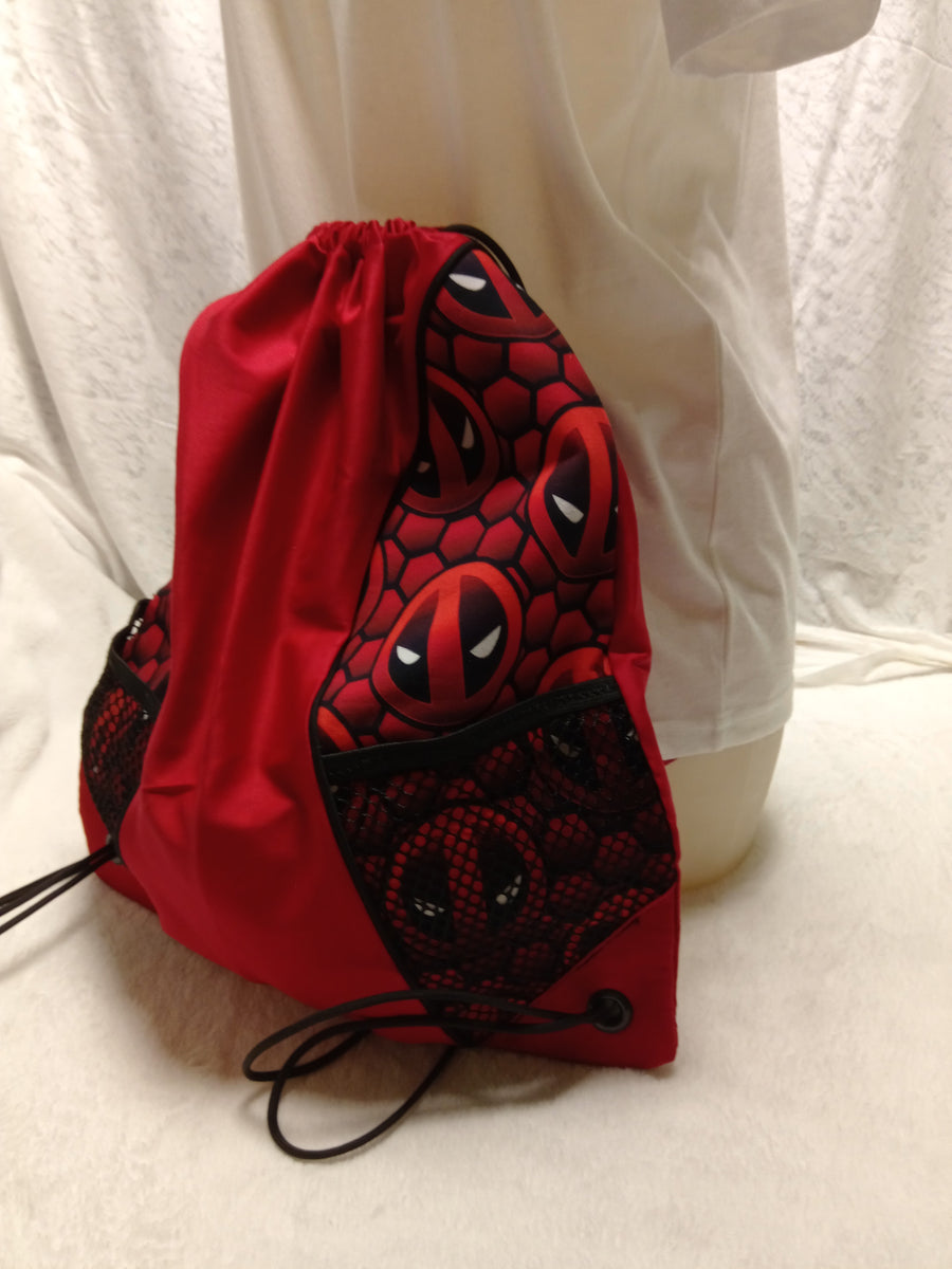 Deadpool Symbol Drawstring panel Backpack – PrimaDiana